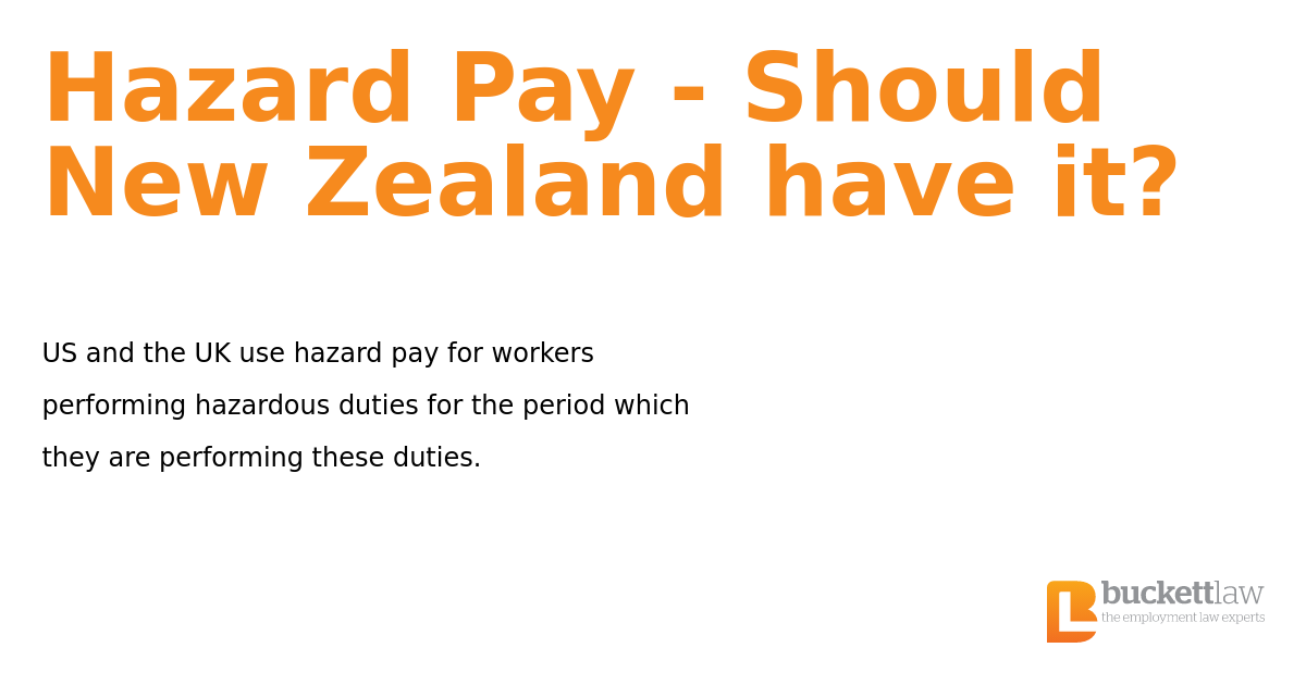 Hazard Pay - Should New Zealand have it?